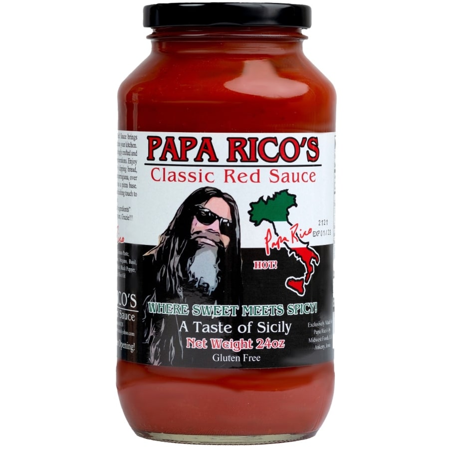 Papa Rico's Hot Red Sauce - 24oz - Bootleg Products